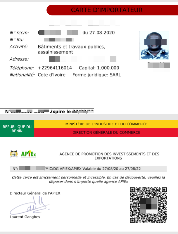 Bénin Doing Business